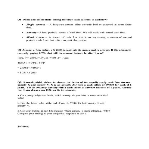 Time Value of money | PDF