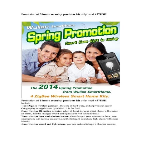 Home automation promotion kit | DOC