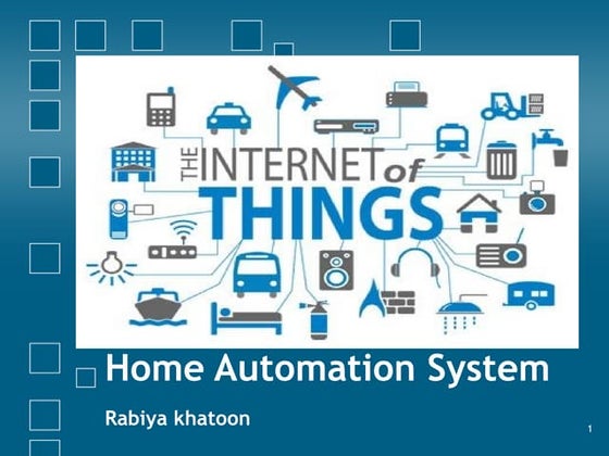 Home Automation System using iot | PPTX | Internet | Computing
