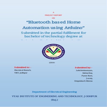 Home automation with arduino uno | PDF