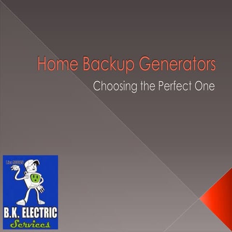 Home Backup Generators | PPTX