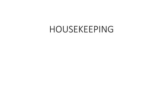 HOUSEKEEPING OPERATION: HOUSEKEEPING INVENTORIES | PPT | Bath and Shower | Personal Care