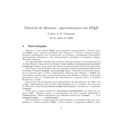 Tutorial de Beamer | PDF