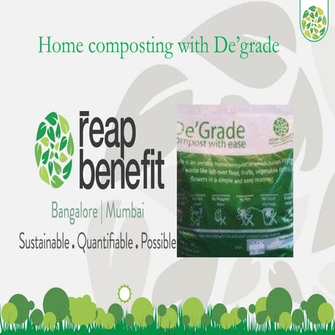 Home composting with De'grade | PDF