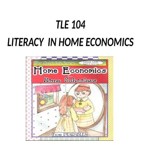Home economics lecture notes. __bdjmksla | PPTX