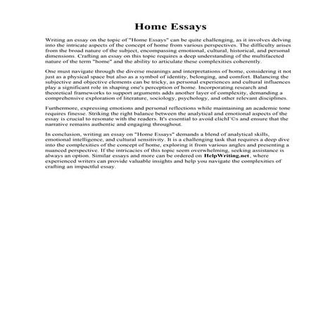 Home Essays | PDF