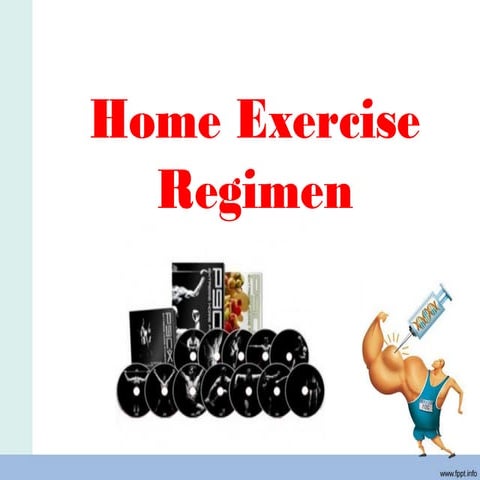 Home exercise regimen | PPT