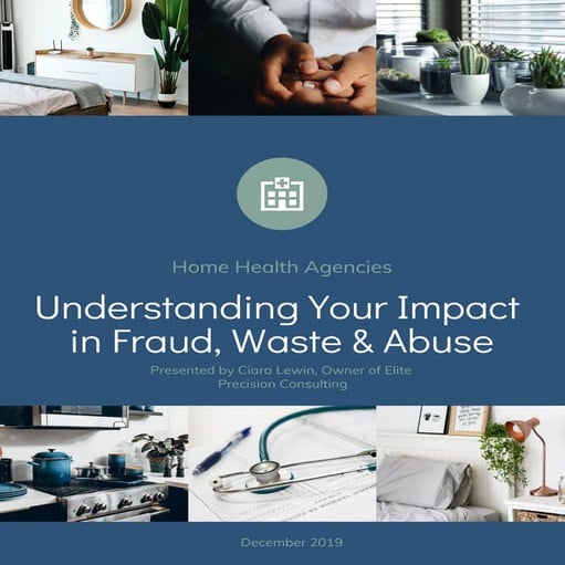 Home Health Agencies: Understanding Fraud, Waste and Abuse | PDF