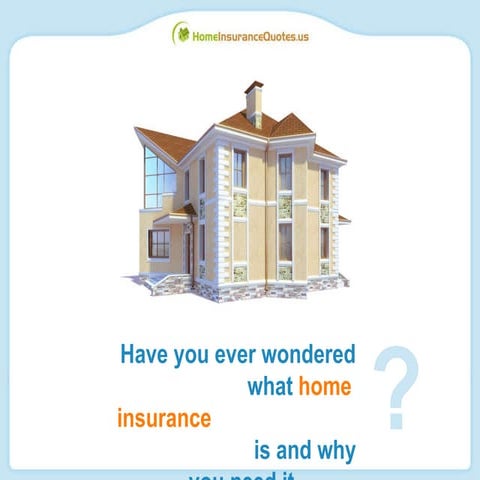 Home Insurance Presentation | PPT