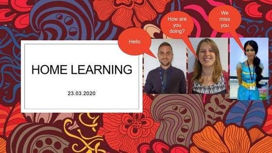 Home learning week 3 | PPT