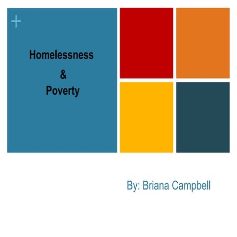 Homelessness and poverty | PPTX
