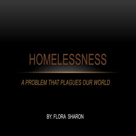 Homeless ppt (1) | PPTX