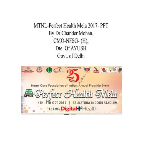 Homeopathc wing(delhi govt) participation mtnl ph mela 2017 | PPTX