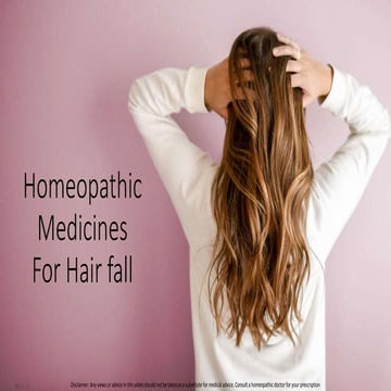 Homeopathic Medicines For Hair Fall Ppt