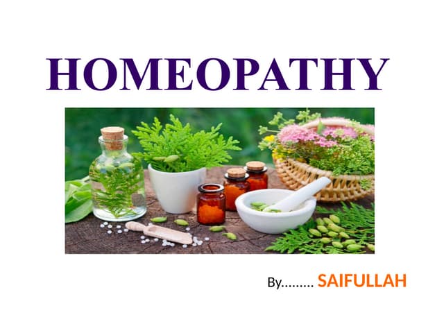 Homeopathy- System of Medicine | PDF