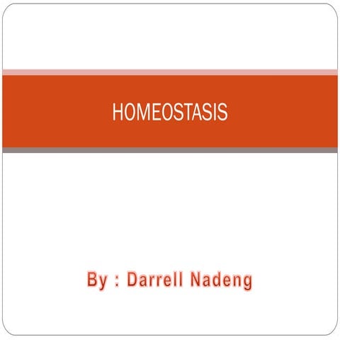 Powerpoint homeostasis | PPT