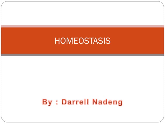 Powerpoint homeostasis | PPT
