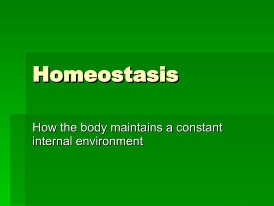 Powerpoint homeostasis | PPT