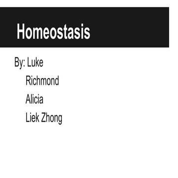 Powerpoint homeostasis | PPT