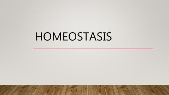 Powerpoint homeostasis | PPT