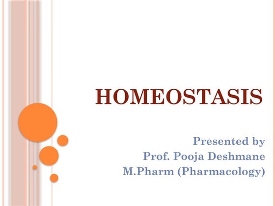 Physiology and Homeostasis | PPTX
