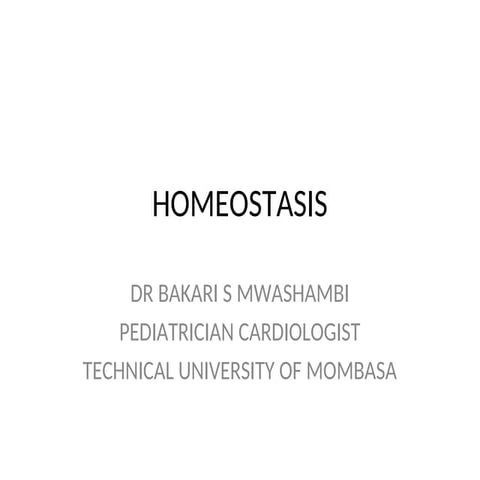 homeostasis 121.ppt powerpoint presentation | PPT