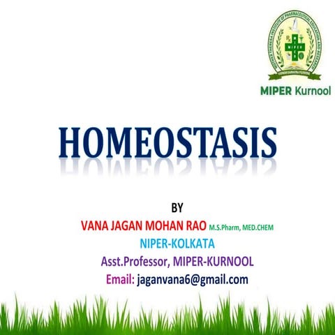 Homeostasis and disorders | PPTX