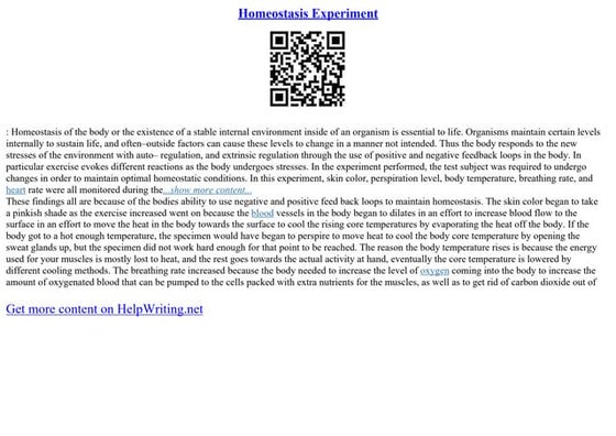 Grade 10 - Biology - Homeostasis Presentation | PPTX