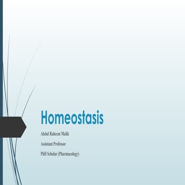 Homeostasis | PPTX