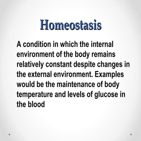 Homeostasis | PPT