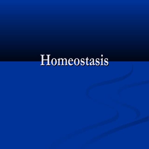 Homeostasis | PPT