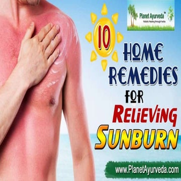 Here are Home Remedies for Sunburn Treatment | PDF