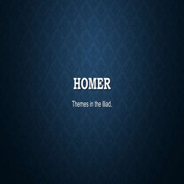 Homeric themes | PPTX