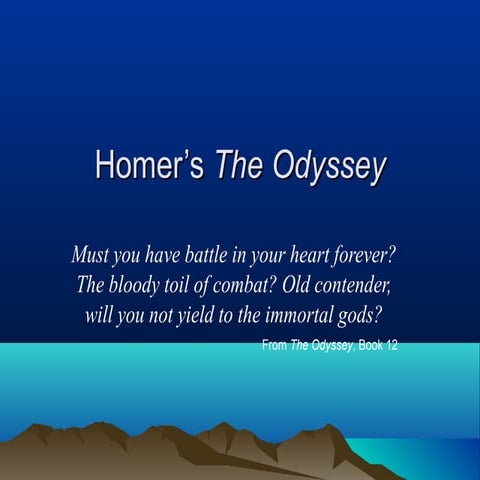 Homer’s The Odyssey | PPT