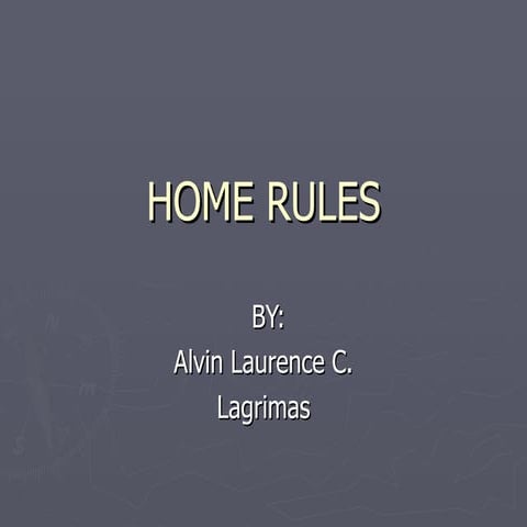 Home Rules | PPT