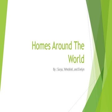Homes around the world | PPTX