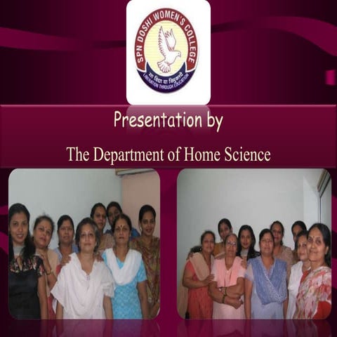 Home science admission_presentation | PPTX