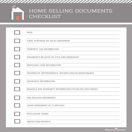 Home selling documents checklist | PDF