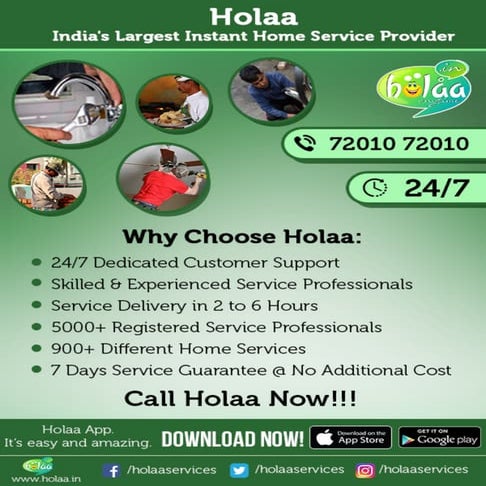 SAFE AND RELIABLE HOME SERVICES: HOLAA | PDF | Home Appliances | Home ...
