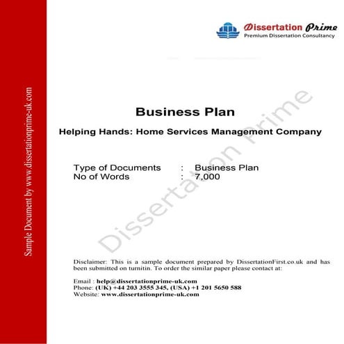 Home Services Management Company Sample | PDF