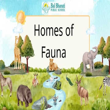 Homes of Fauna and all types around the world the .pptx