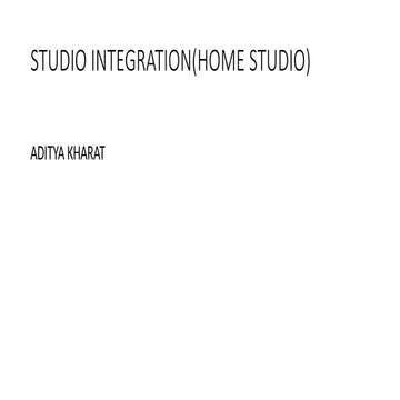 Home Studio presentation how to build a home studio | PPTX