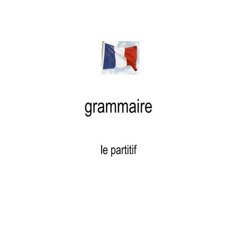 le partitif | PPT