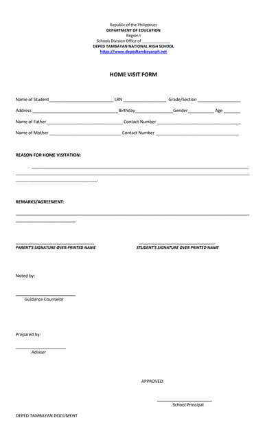 Drop out-form template | PDF