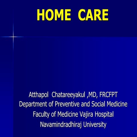 Home health care | PPTX