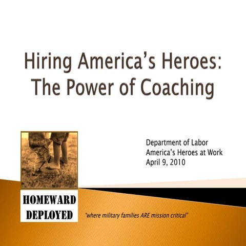 Homeward Deployed Internal Coach Training Program | PPT