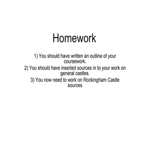 Homework | PPT