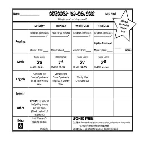 Homework Oct 24 | PPT