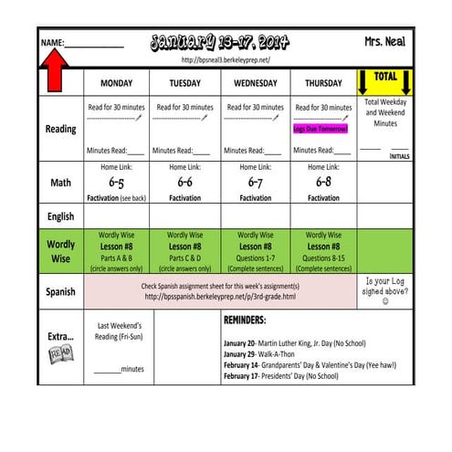 Homework, Jan 13 | PDF | National & Civic Holidays | Holidays