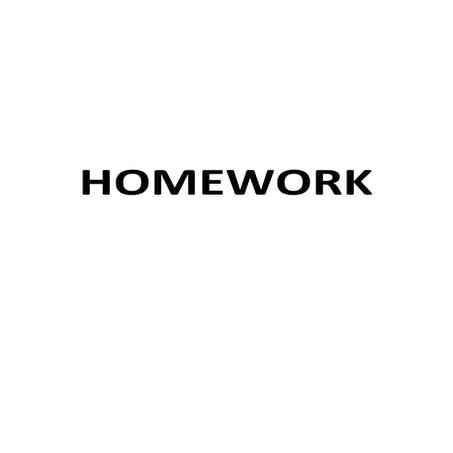 Homework | PDF